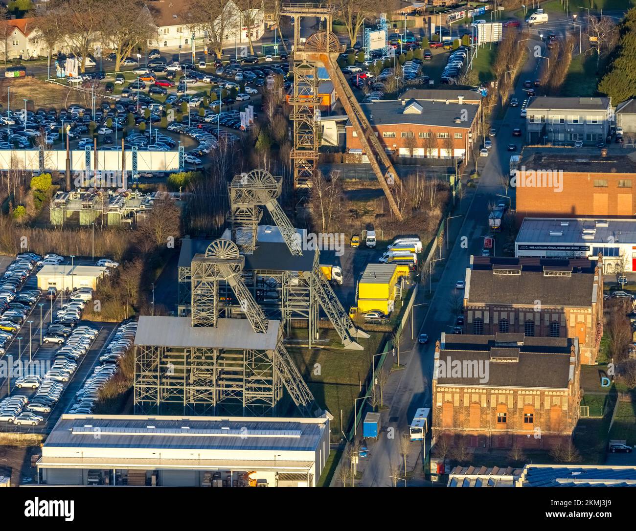 Aerial view, Radbod cultural district, Radbod colliery industrial ...