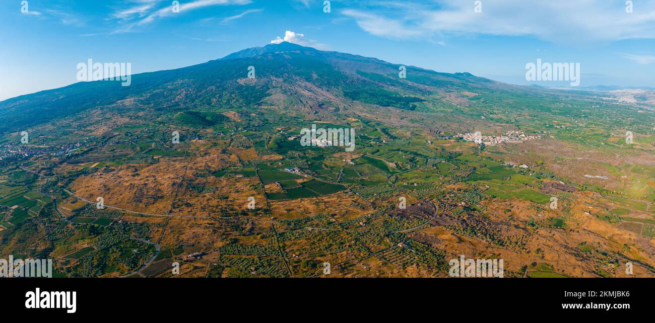 Mount etna aerial view hi-res stock photography and images - Alamy