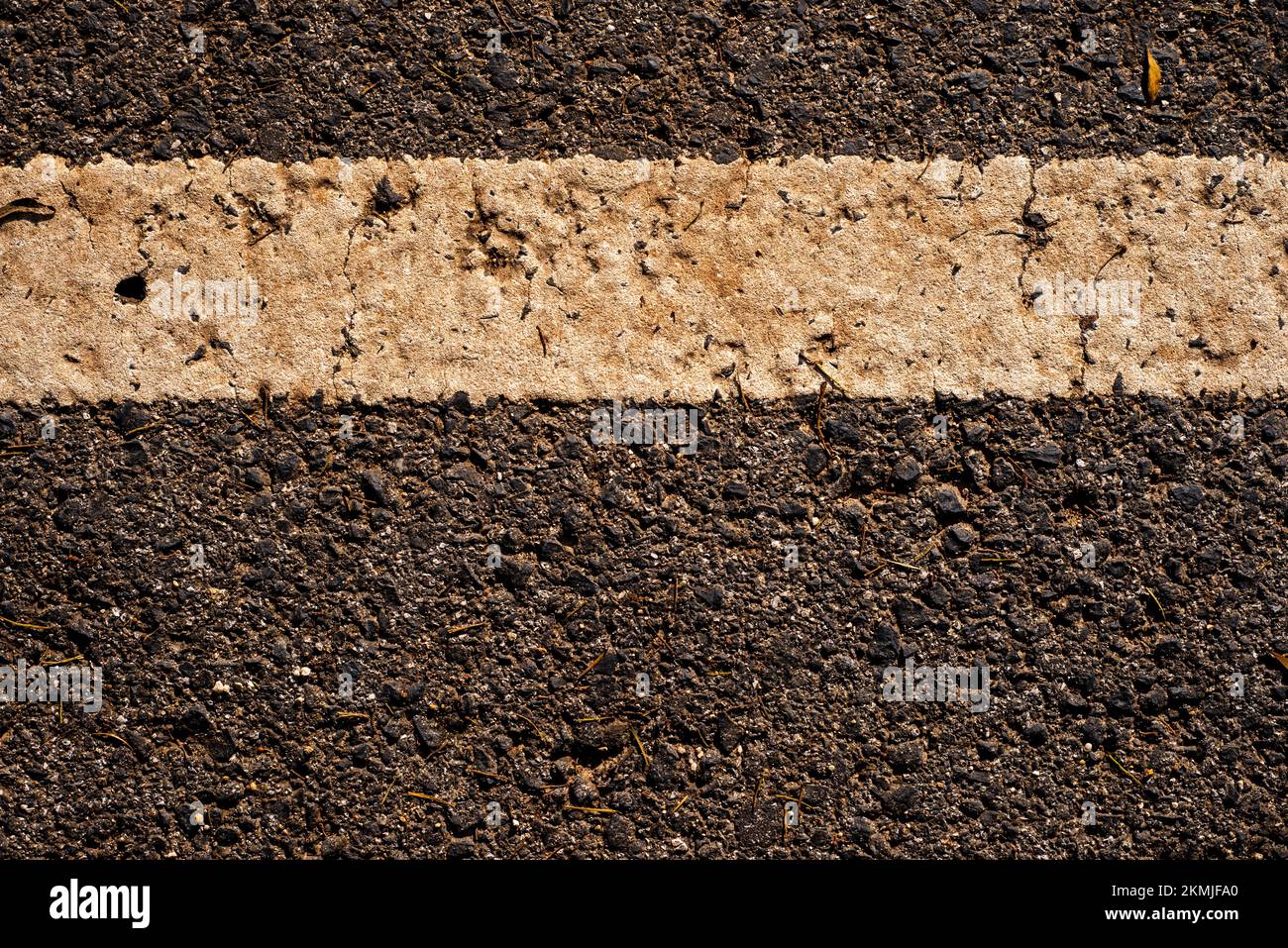 Asphalt texture detail with white line Stock Photo - Alamy