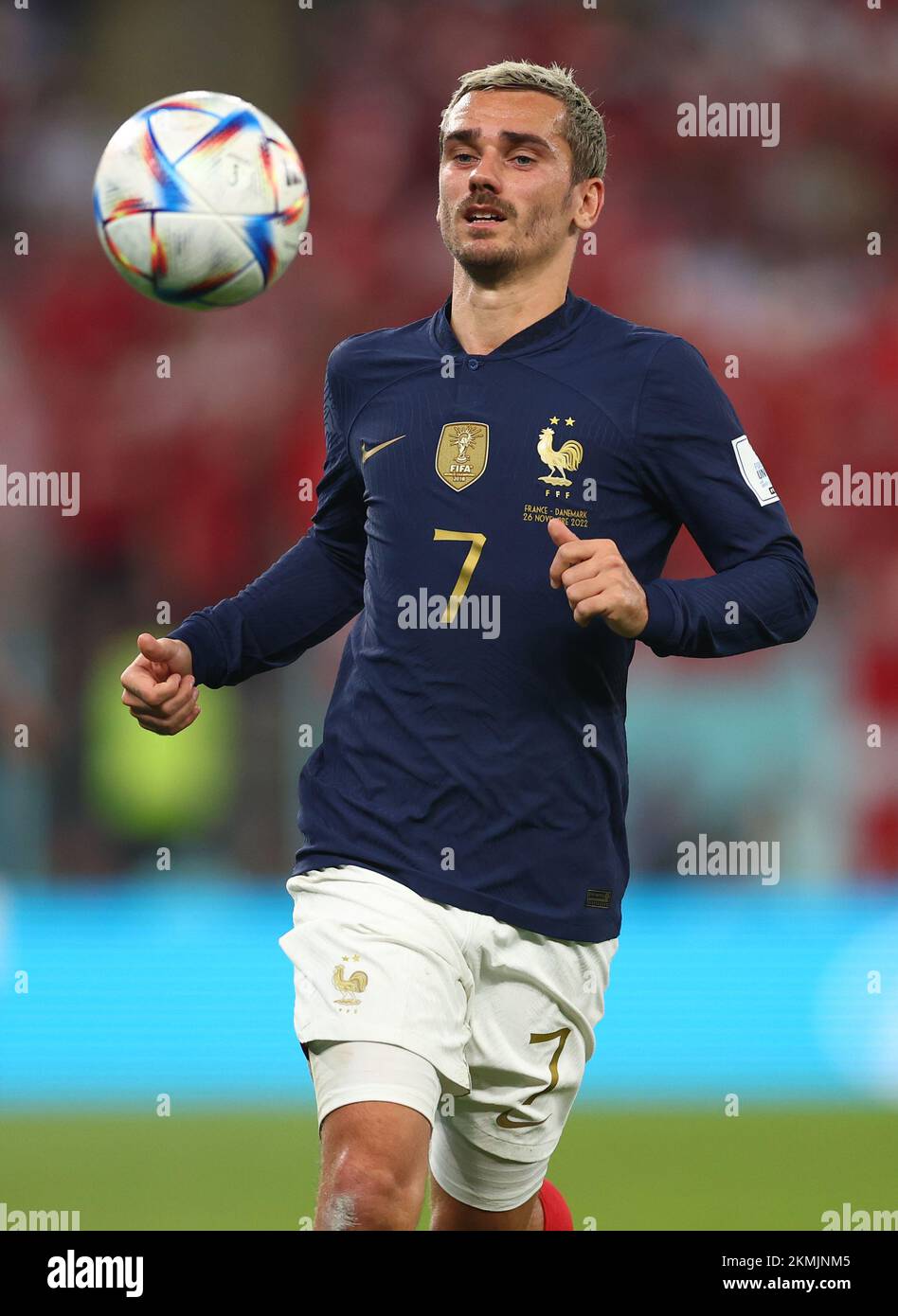 Doha, Qatar, 26th November 2022. Antoine Griezmann of France in action ...