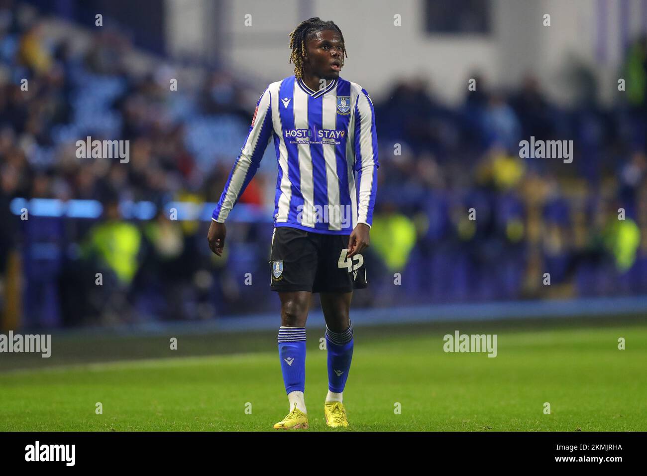 Alex Mighten #45 of Sheffield Wednesday during the Emirates FA Cup ...