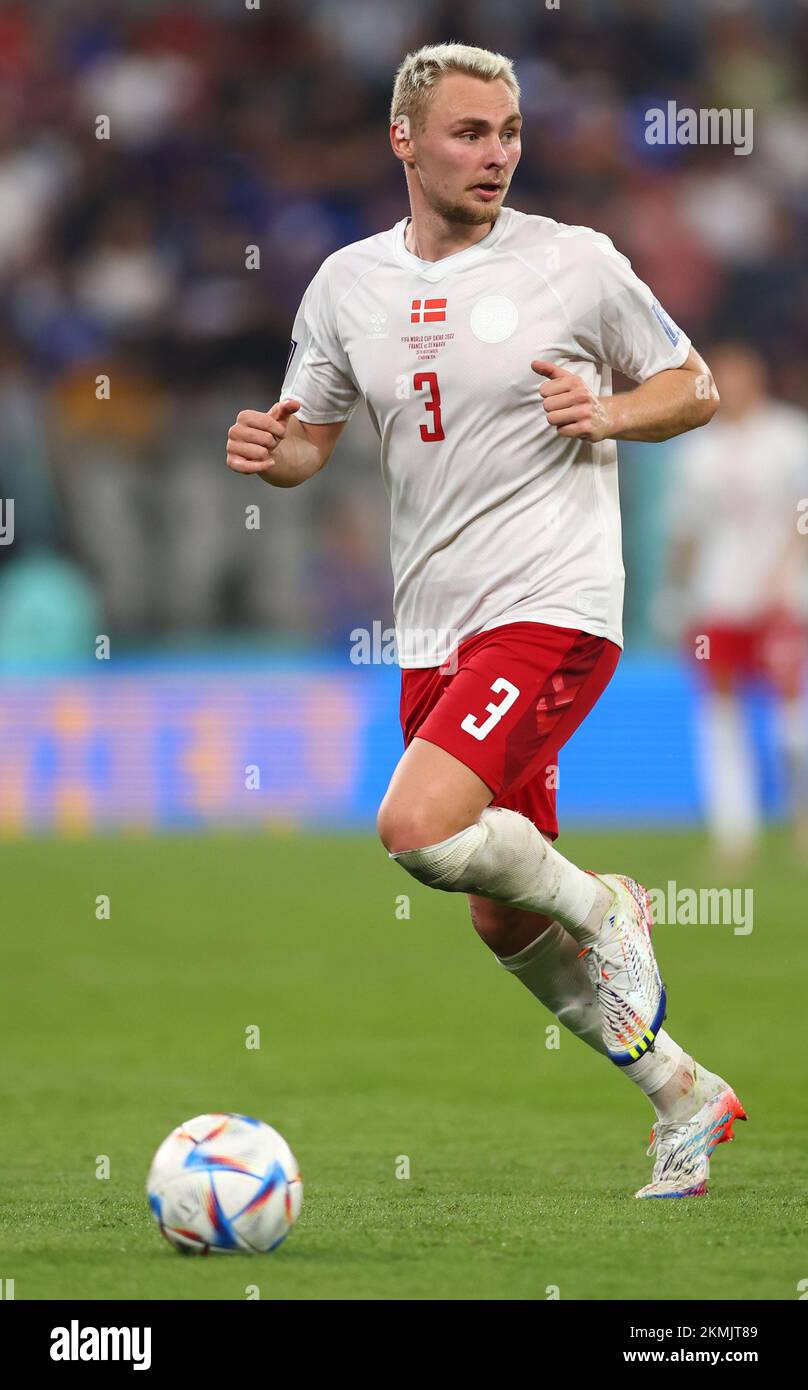 Doha, Qatar, 26th November 2022. Victor Nelsson of Denmark during the ...
