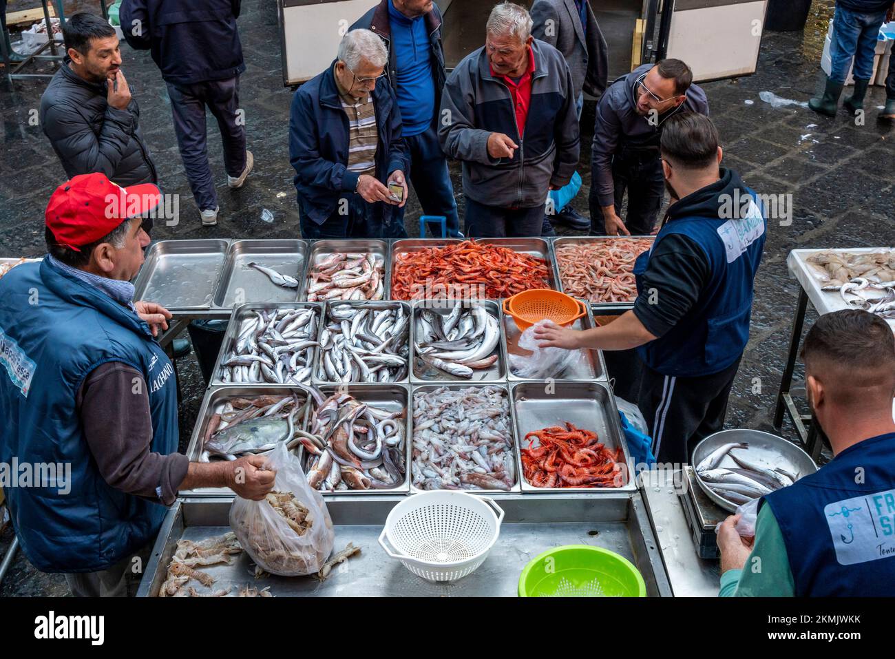 Fresh Fish/Seafood For Sale At The Daily Fish Market, Catania, Sicily ...