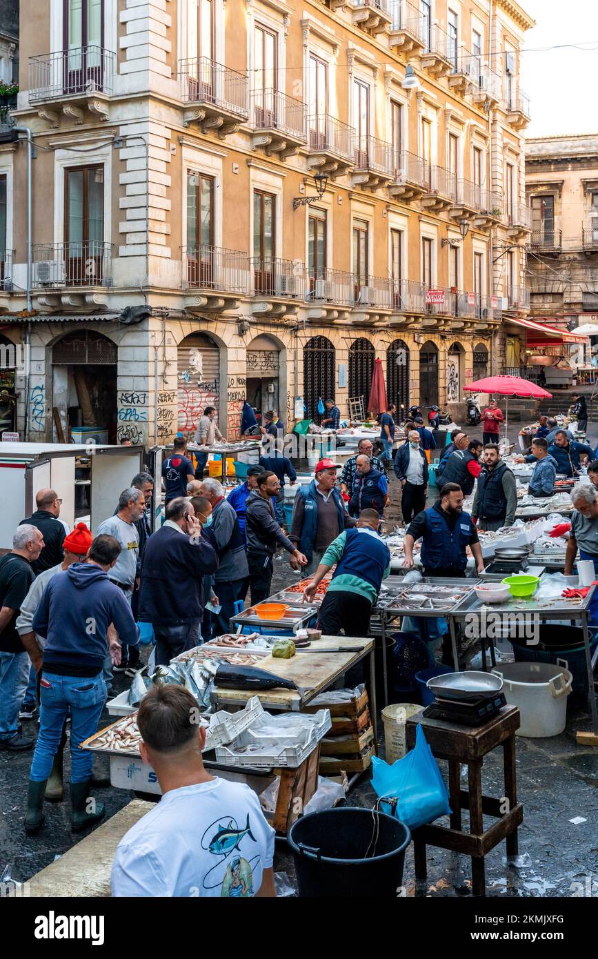 Catania sicily fish market october hi-res stock photography and images ...