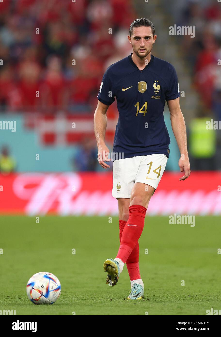 Doha, Qatar, 26th November 2022. Adrien Rabiot of France in action ...