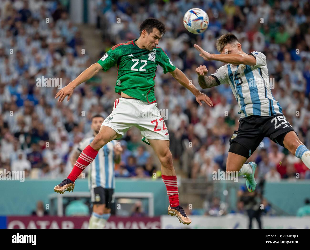 Lusail, Catar. 26th Nov, 2022. Argentina vs Mexico Party, match ...
