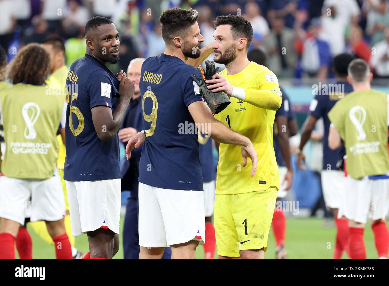 Marcus Thuram of France, Olivier Giroud of France, France goalkeeper ...