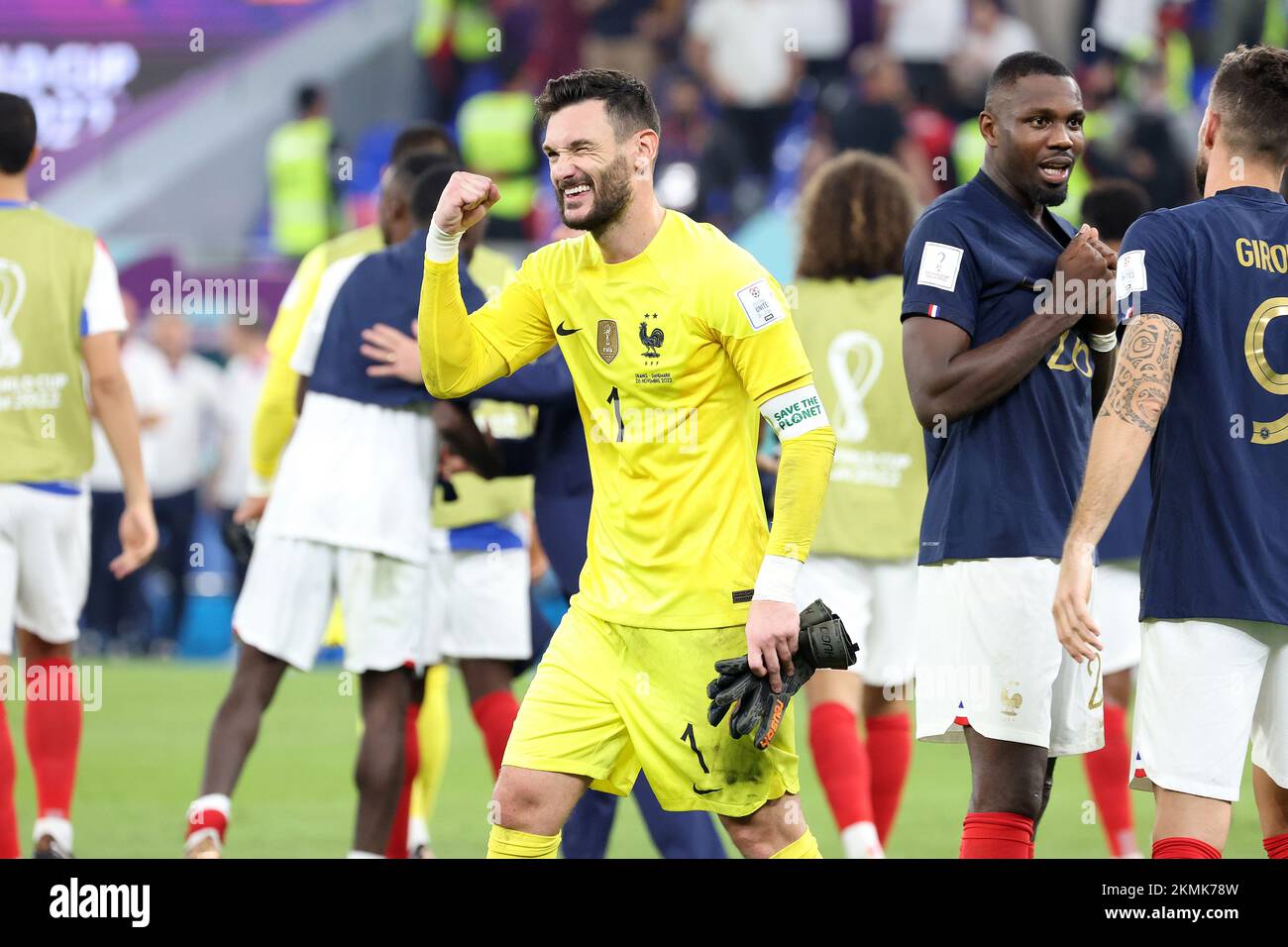 France goalkeeper Hugo Lloris celebrates winning following the FIFA ...