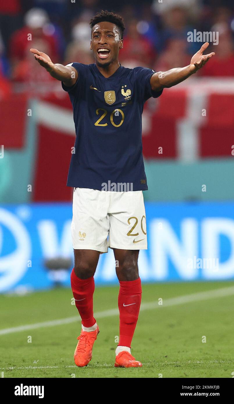 Doha, Qatar, 26th November 2022. Kinsley Coman of France during the ...