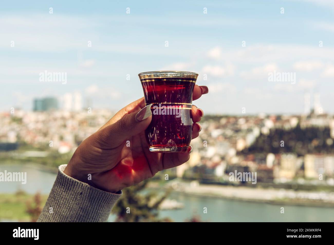 Turkish traditional tes Stock Photo - Alamy