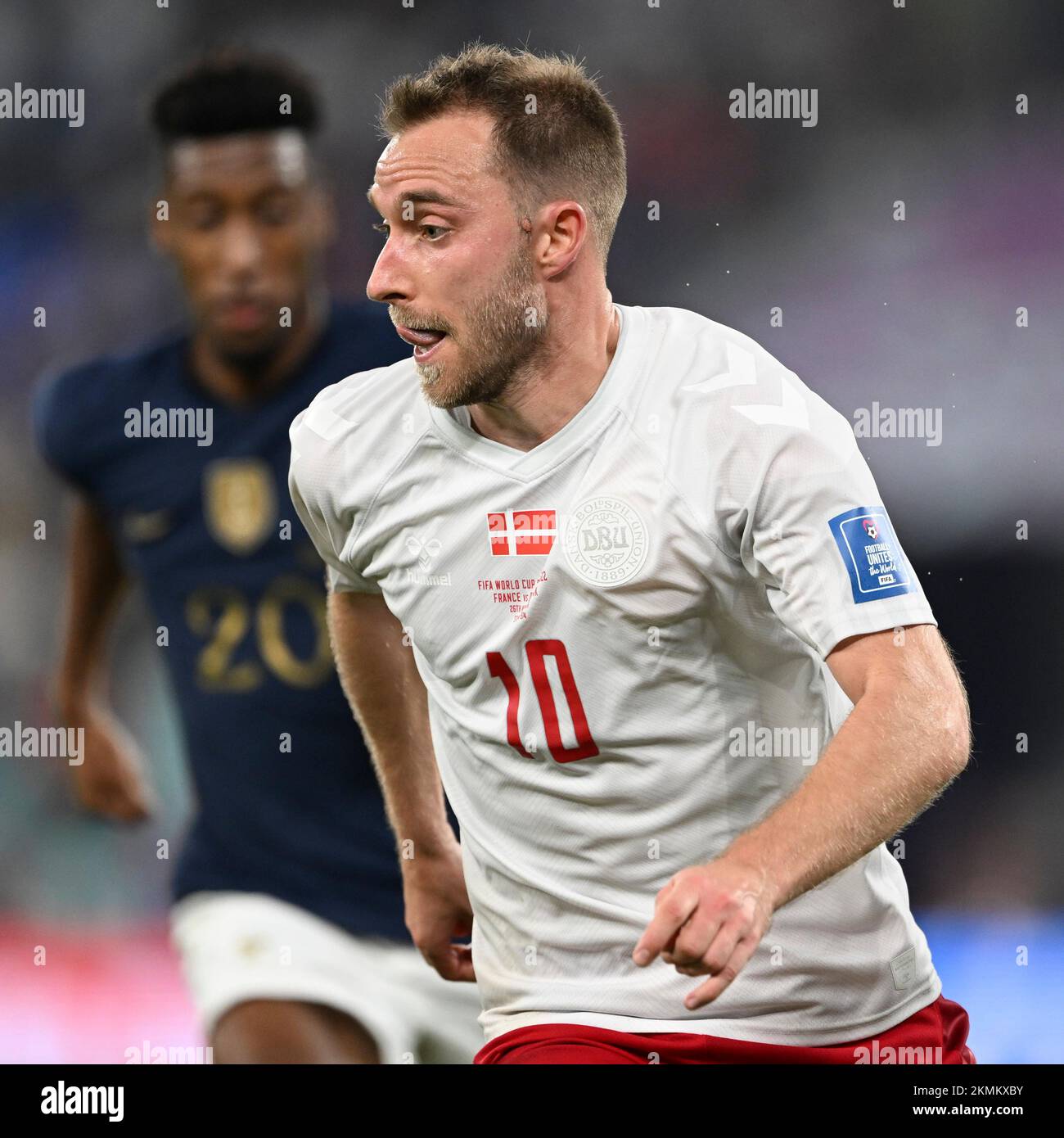 Doha, Catar. 26th Nov, 2022. Christian Eriksen of Denmark during a ...