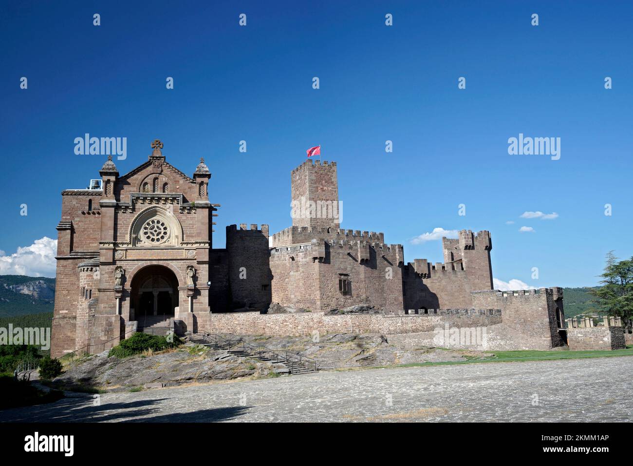 castillo de javier, navarra, iglesa,monumento,fortaleza Stock Photo - Alamy