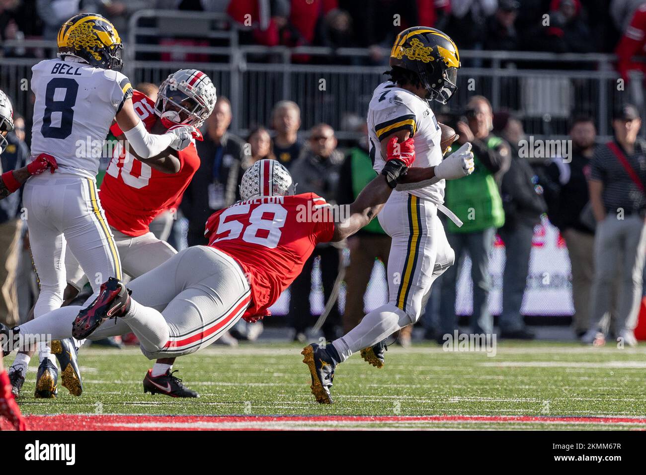 Columbus, Ohio, USA. 26th Nov, 2022. Ohio State Buckeyes defensive ...