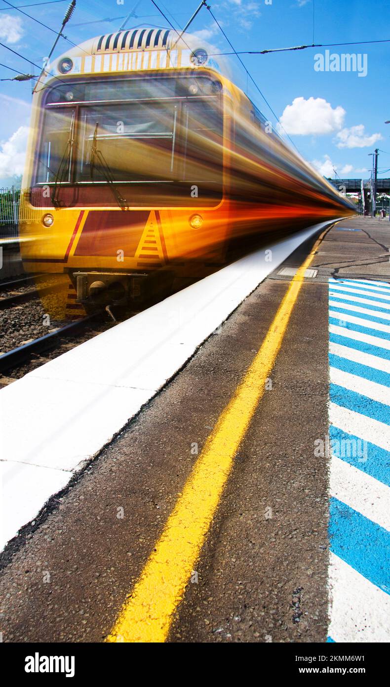 Speeding past platform hi-res stock photography and images - Alamy