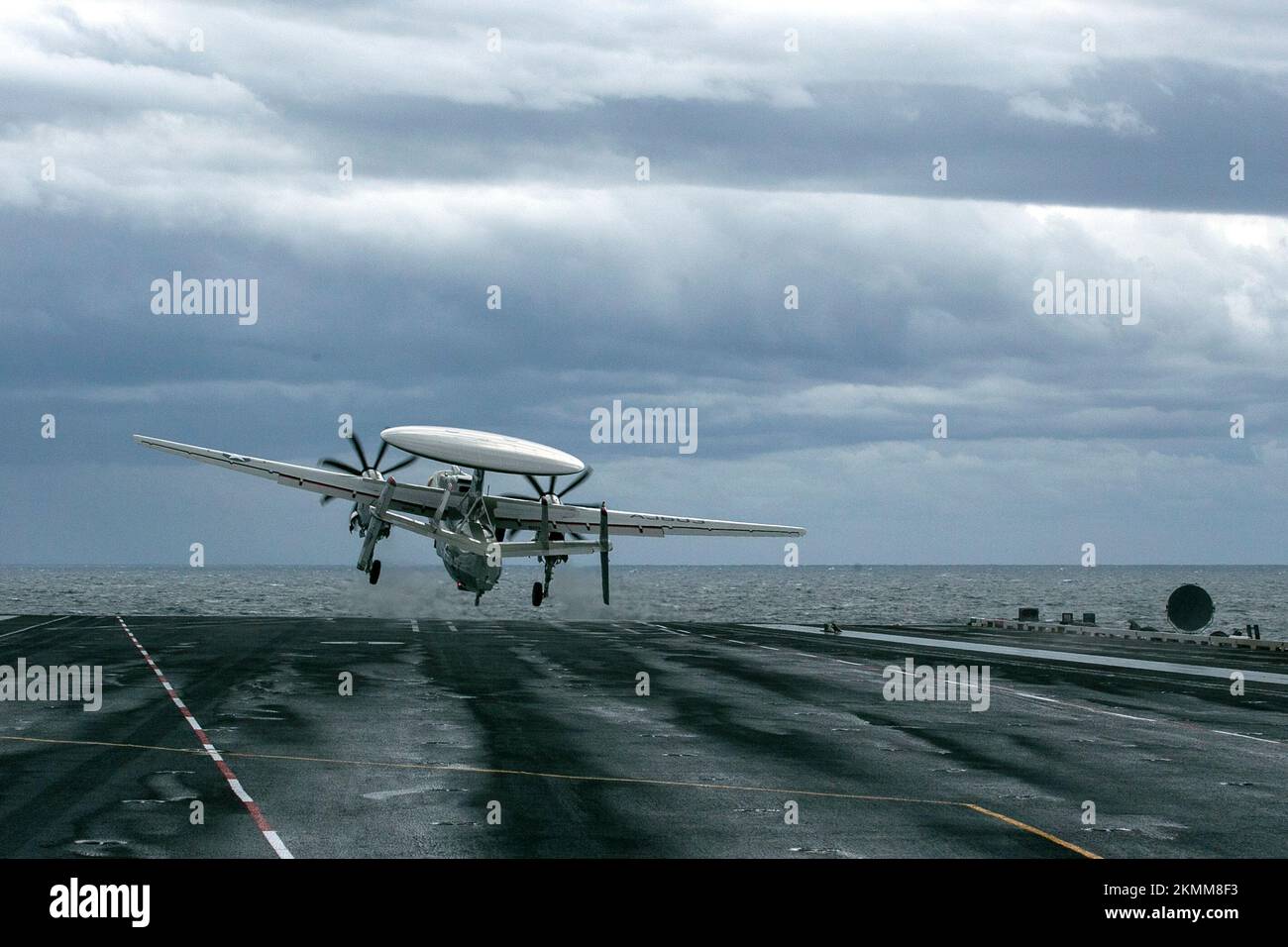 An E-2D Hawkeye, attached to “Bear Aces” of Airborne Command and ...