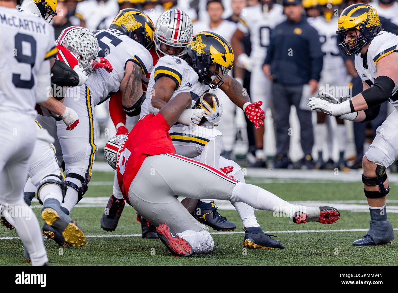 Columbus, Ohio, USA. 26th Nov, 2022. Michigan Wolverines running back ...