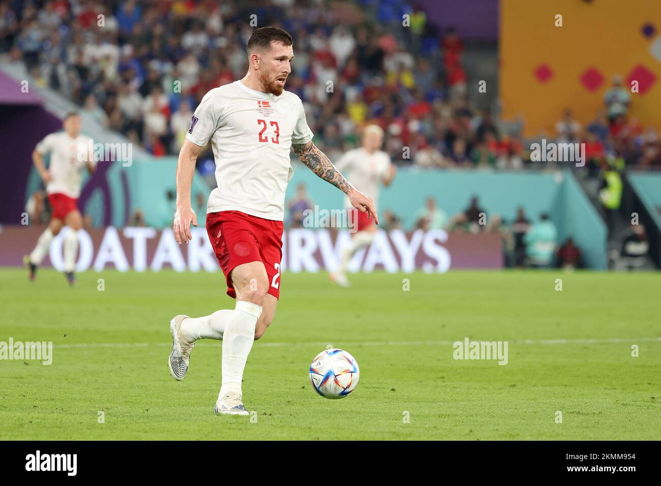 Pierre-Emile Hojbjerg of Denmark during the FIFA World Cup 2022, Group ...