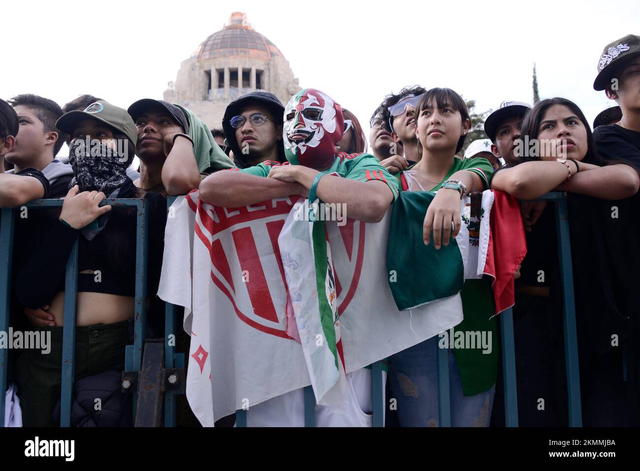 Mexico City, Mexico. 26th Nov, 2022. Mexicans Fans attend the FIFA Fan ...