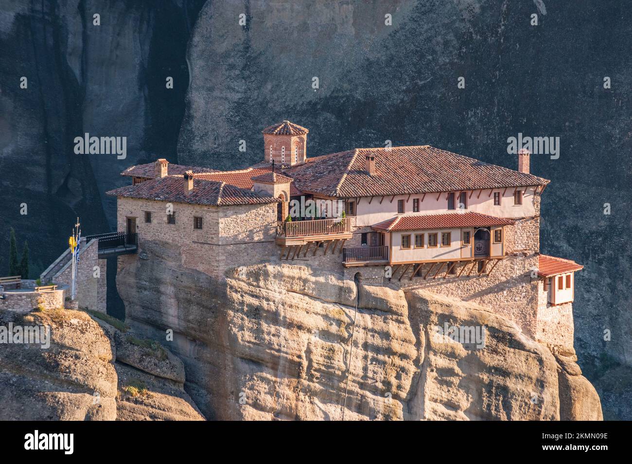 The Holy Monastery of Roussanou, located at Meteora was first ...