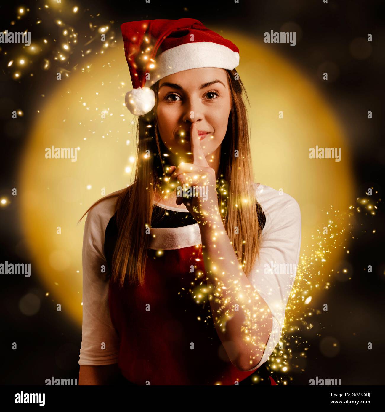 Shhh santa hi-res stock photography and images - Alamy