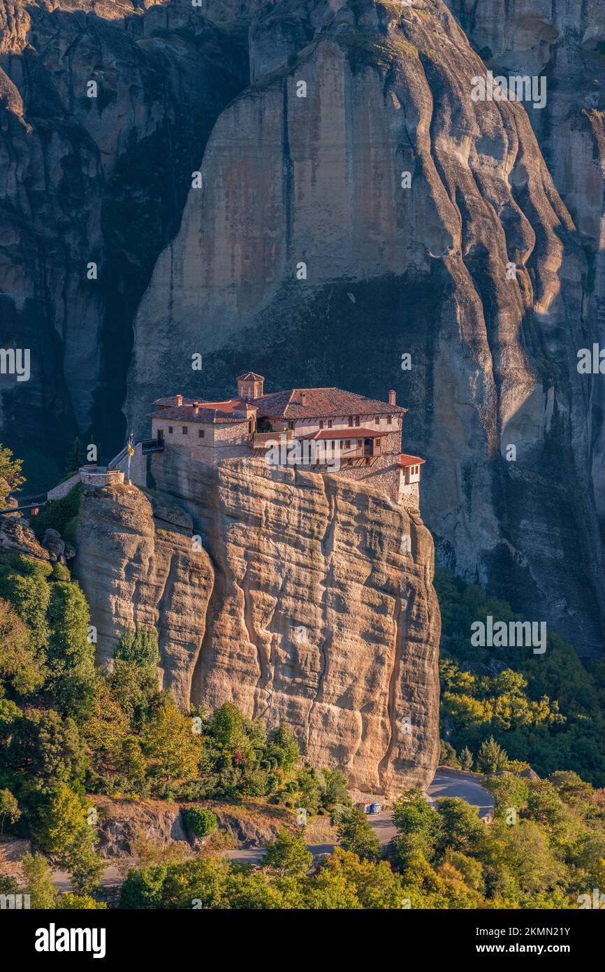 The Holy Monastery of Roussanou, located at Meteora was first ...