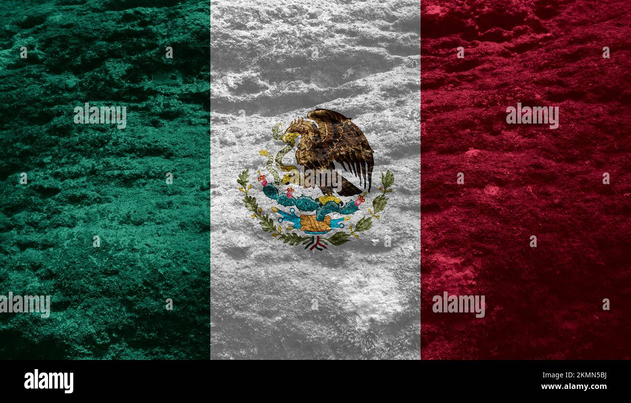 mexican flag texture as background Stock Photo - Alamy
