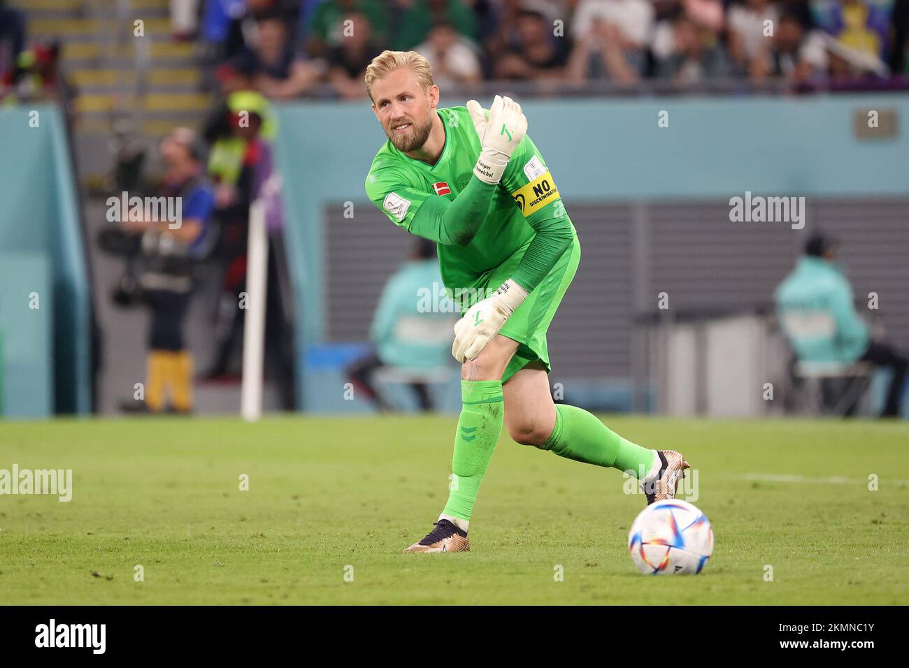Denmark goalkeeper Kasper Schmeichel during the FIFA World Cup 2022 ...