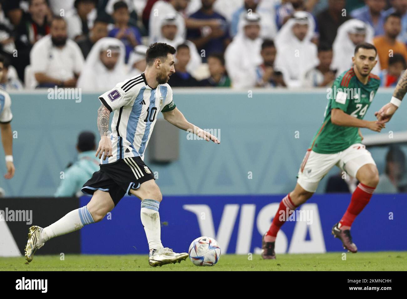 LUSAIL CITY - Lionel Messi of Argentina during the FIFA World Cup Qatar ...