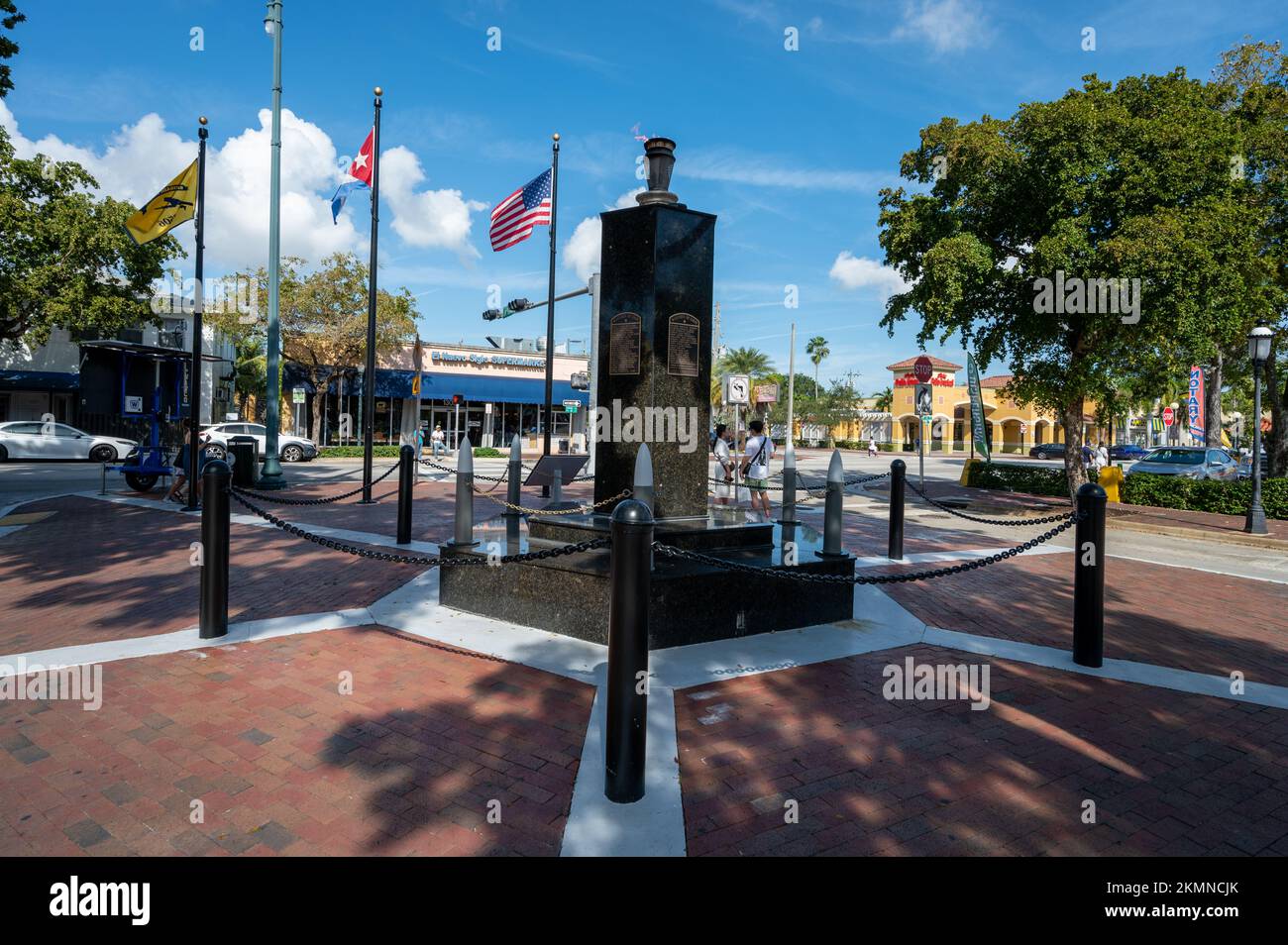 Miami, Florida - 11-26-2022 - Monument on Calle Ocho to Brigade 2506 ...