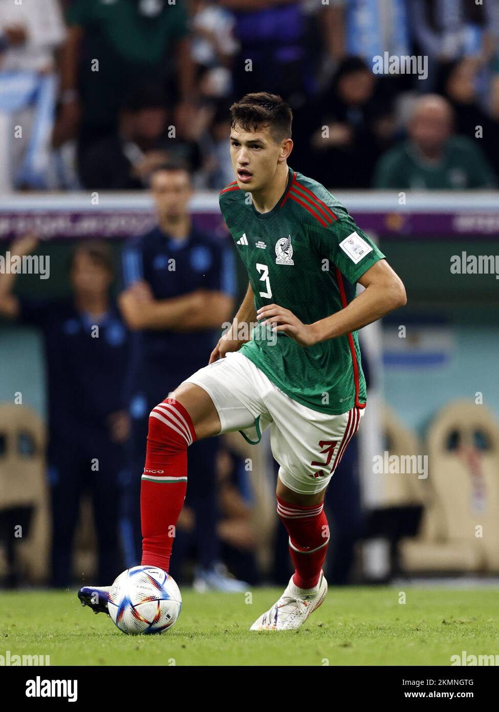 LUSAIL CITY - Cesar Jasib Montes of Mexico during the FIFA World Cup ...