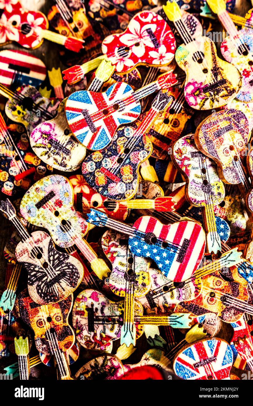 Creative abstract still-life scene on a scattered array of pop art ...