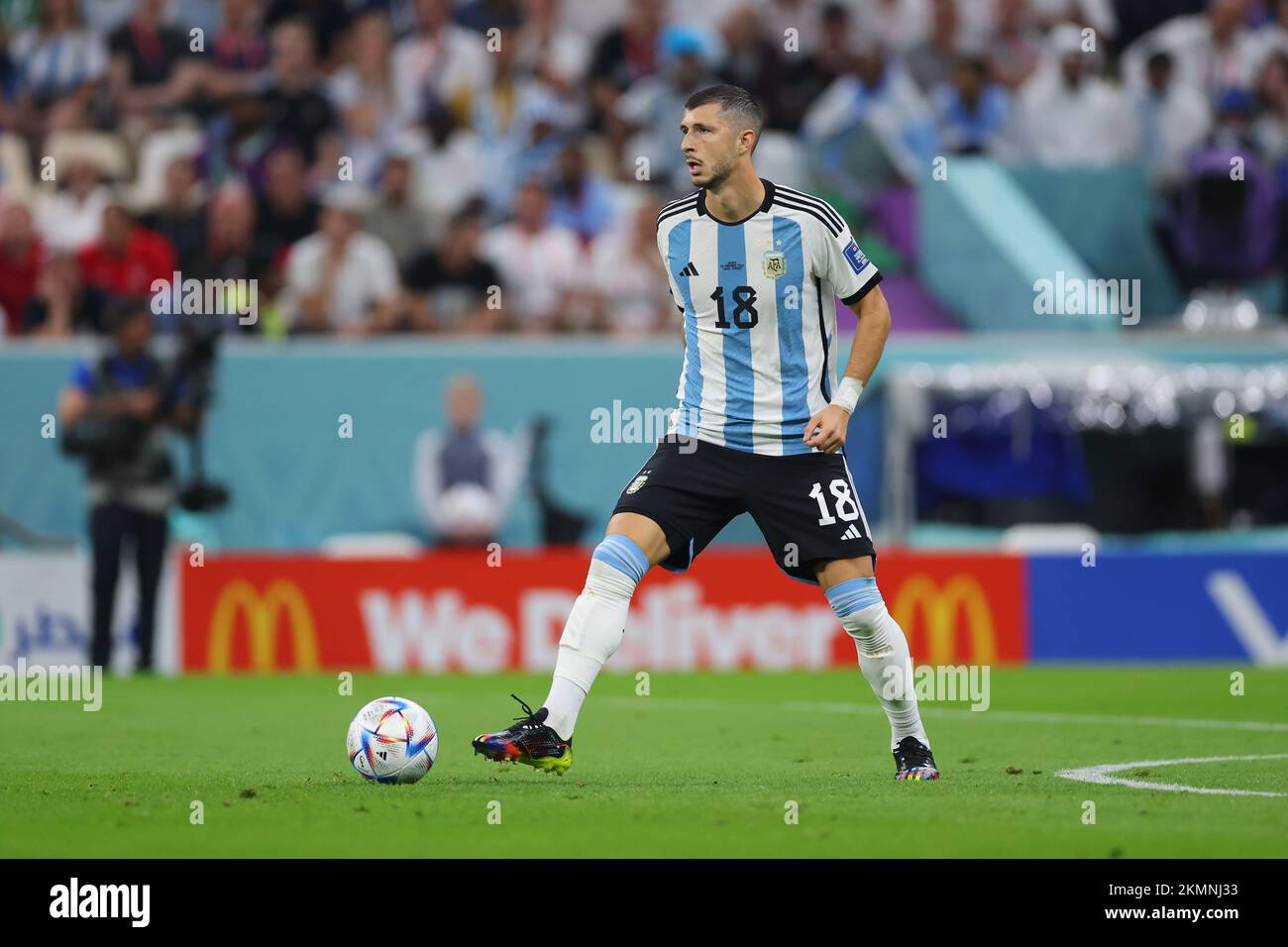 Lusail, Qatar. 26th Nov, 2022. Guido Rodriguez (ARG) Football/Soccer ...