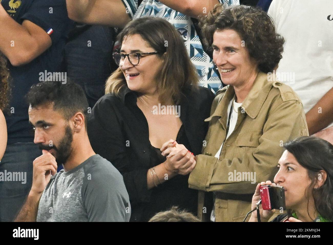 Fayza Lamari, Mother's of Kylian Mbappe attends France v Danemark match ...
