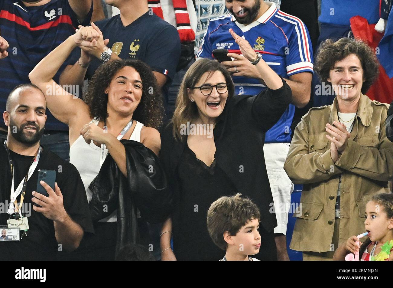 Fayza Lamari, Mother's of Kylian Mbappe attends France v Danemark match ...