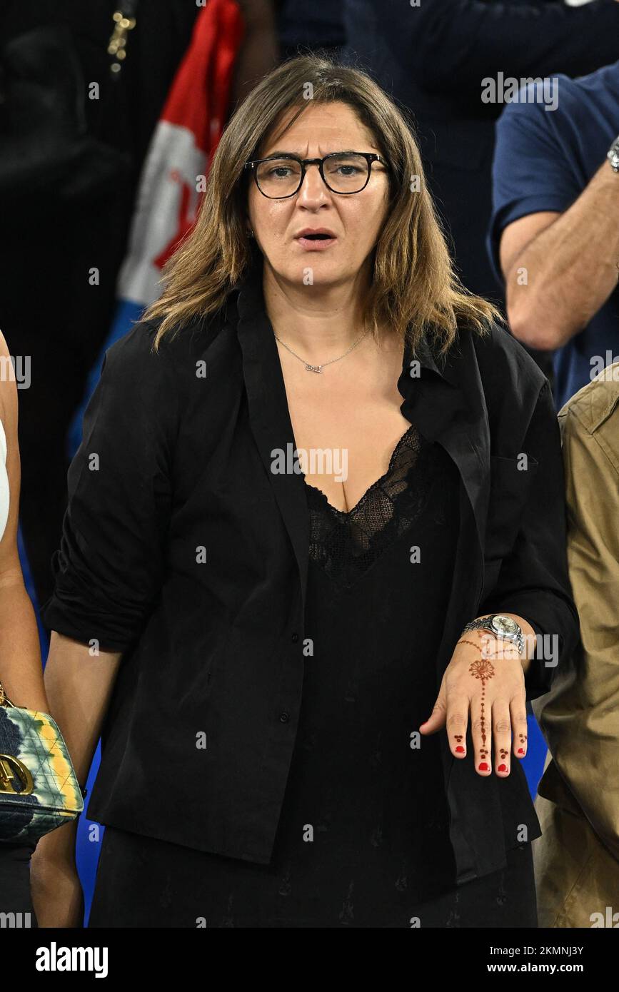 Fayza Lamari, Mother's of Kylian Mbappe attends France v Danemark match ...
