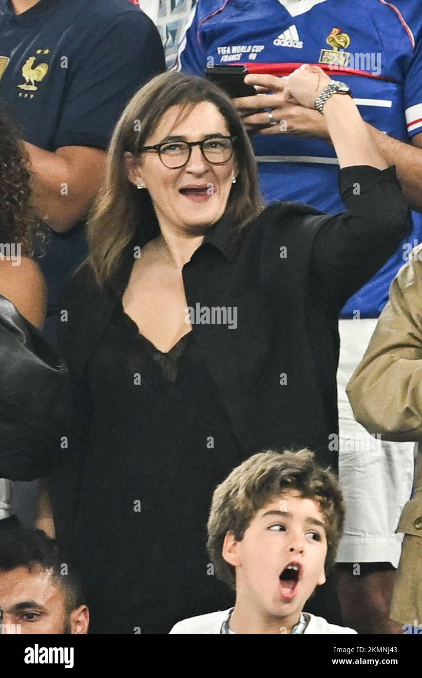 Fayza Lamari, Mother's of Kylian Mbappe attends France v Danemark match ...