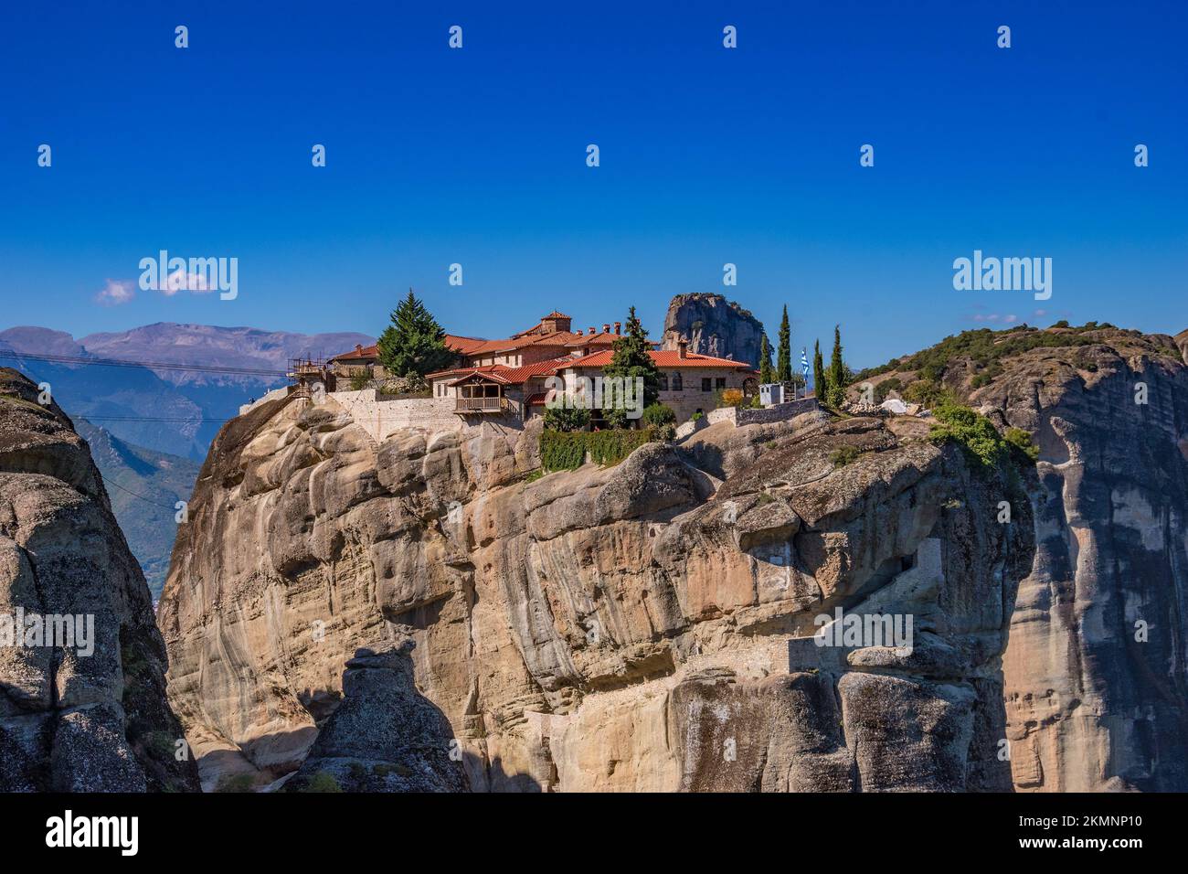 The Holy Trinity Monastery (Agia Triada) at Meteora is one of the most ...