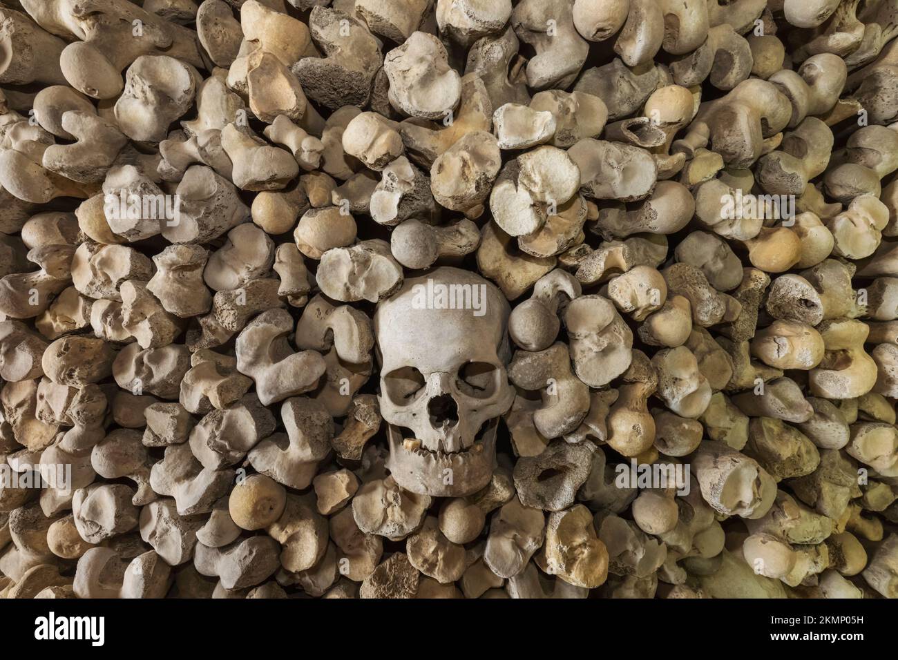 England, Kent, Hythe, St.Leonard's Church, Human Bones in The Crypt ...