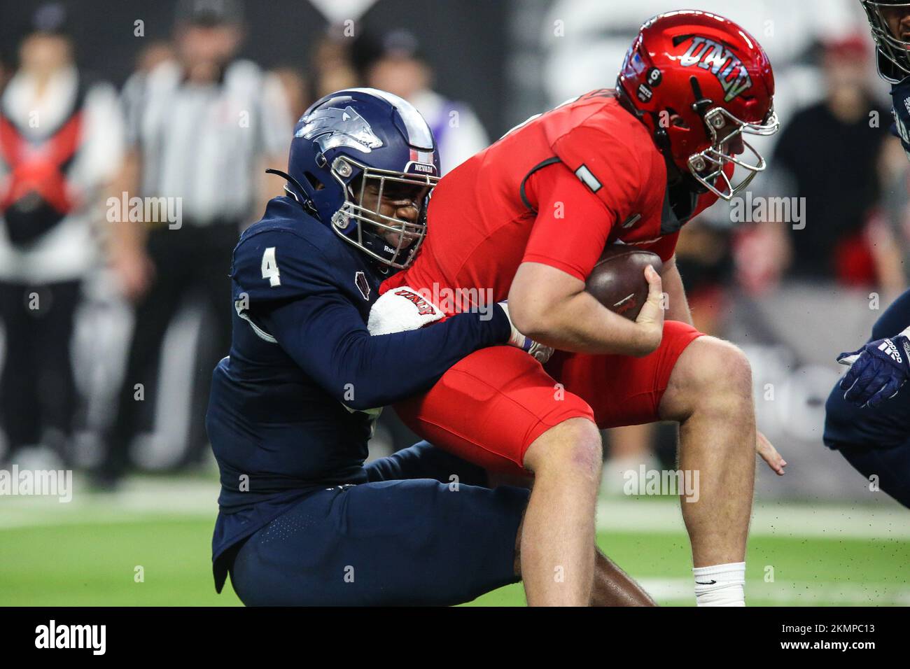 Las Vegas, NV, USA. 26th Nov, 2022. UNLV Rebels quarterback Harrison ...