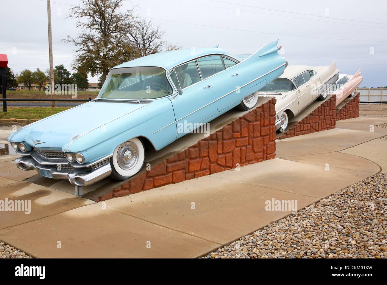 2nd Amendment Cowboy at the Cadillac Ranch RV Park along Historic Route ...