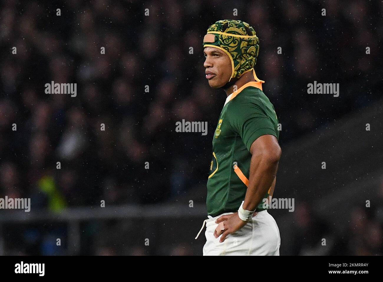 Kurt-Lee Arendse of South Africa, during the Autumn internationals ...