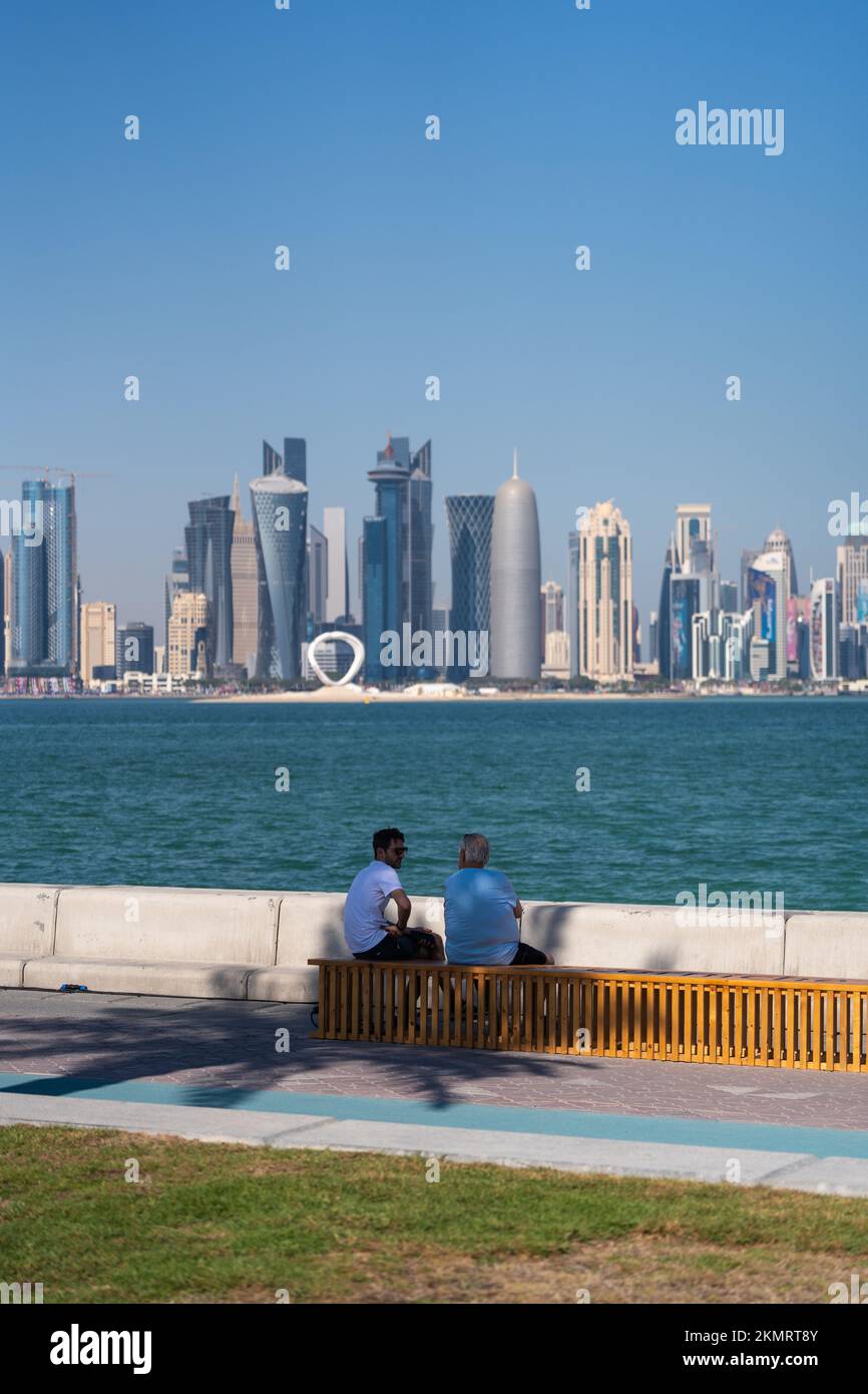 West Bay Doha skyscraper, Qatar Stock Photo - Alamy
