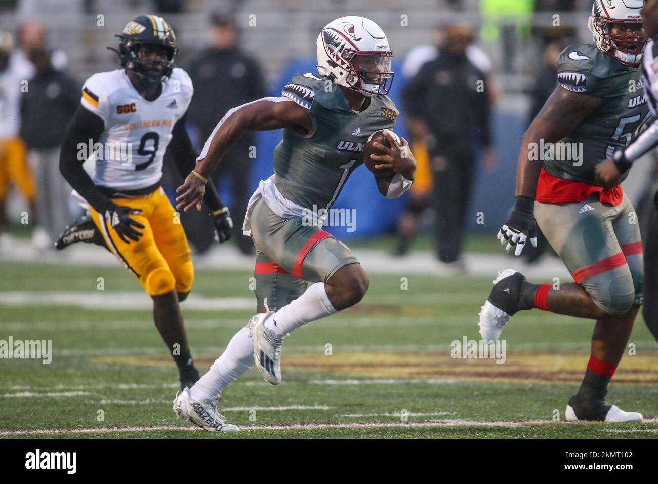 Monroe, LA, USA. 26th Nov, 2022. ULM running back Andrew Henry (1 ...