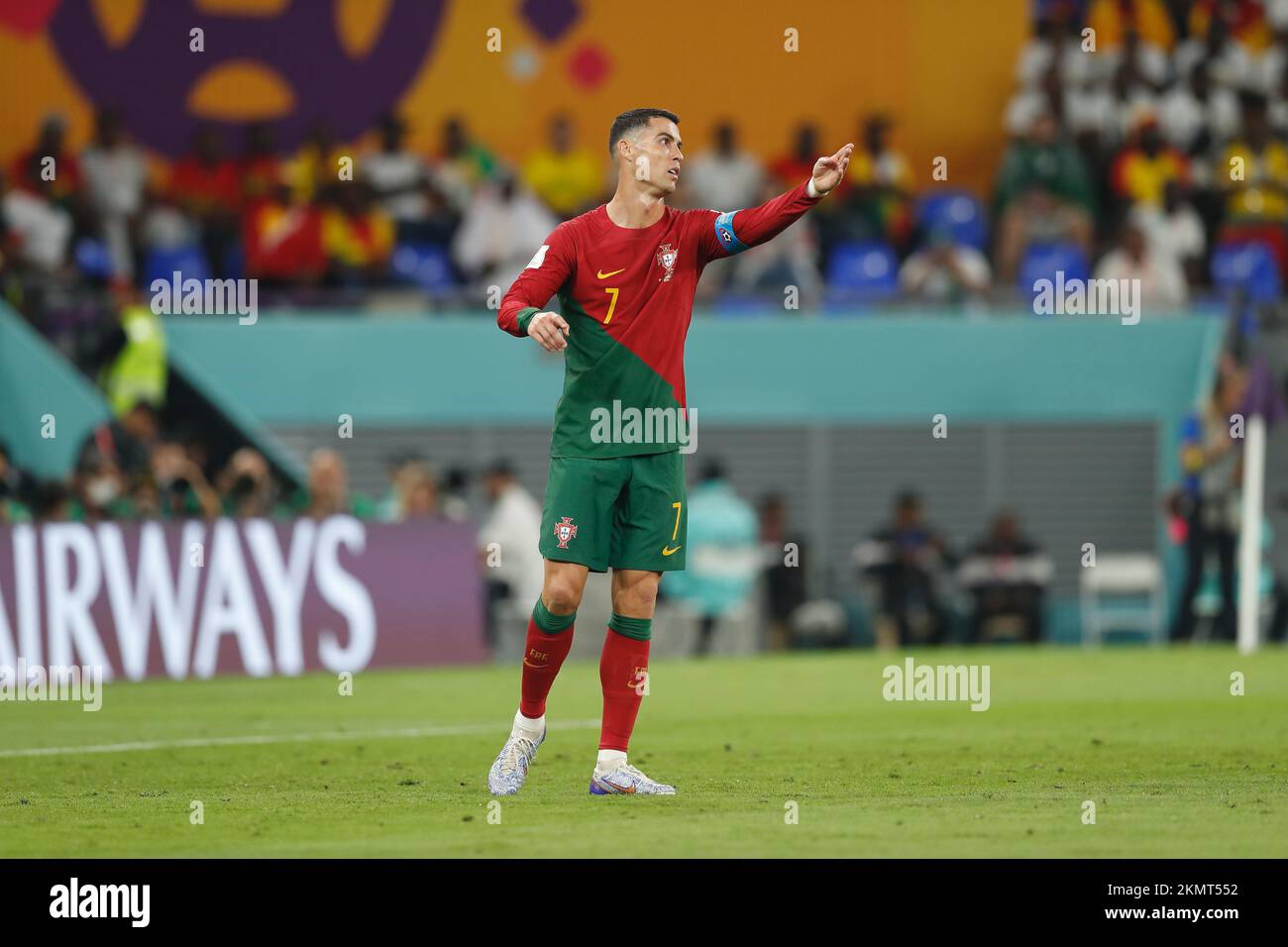 Doha, Qatar. 24th Nov, 2022. Cristiano Ronaldo (POR) Football/Soccer : Ronaldo regret after miss ...
