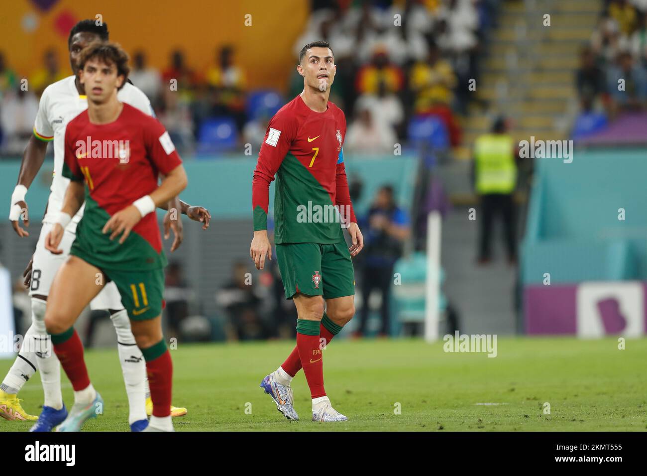 Doha, Qatar. 24th Nov, 2022. Cristiano Ronaldo (POR) Football/Soccer : Ronaldo regret after miss ...