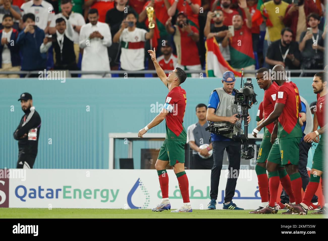 Doha, Qatar. 24th Nov, 2022. Cristiano Ronaldo (POR) Football/Soccer : Ronaldo celebrate after ...