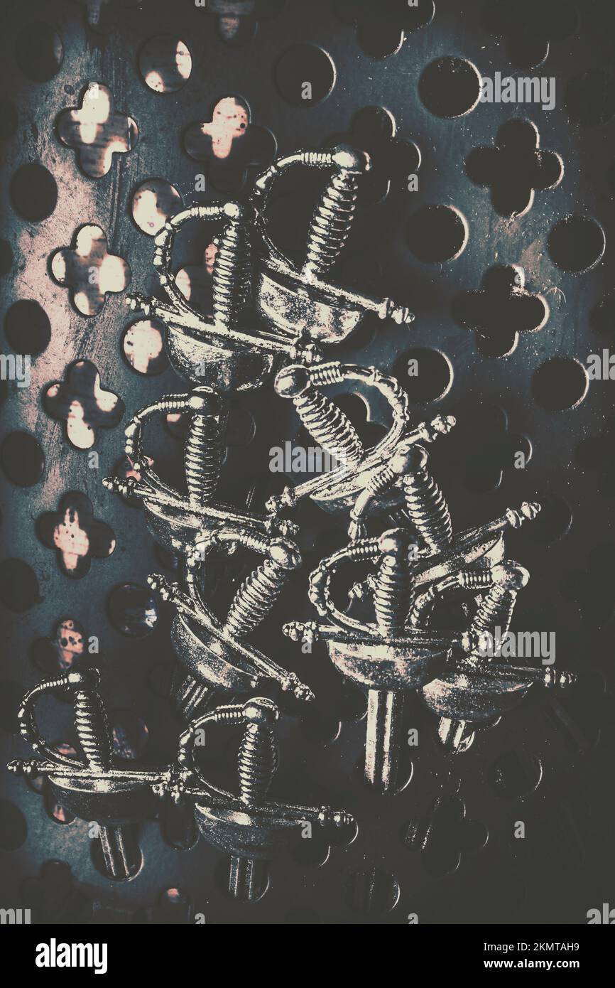 Vintage still life ancient sword hi-res stock photography and images ...