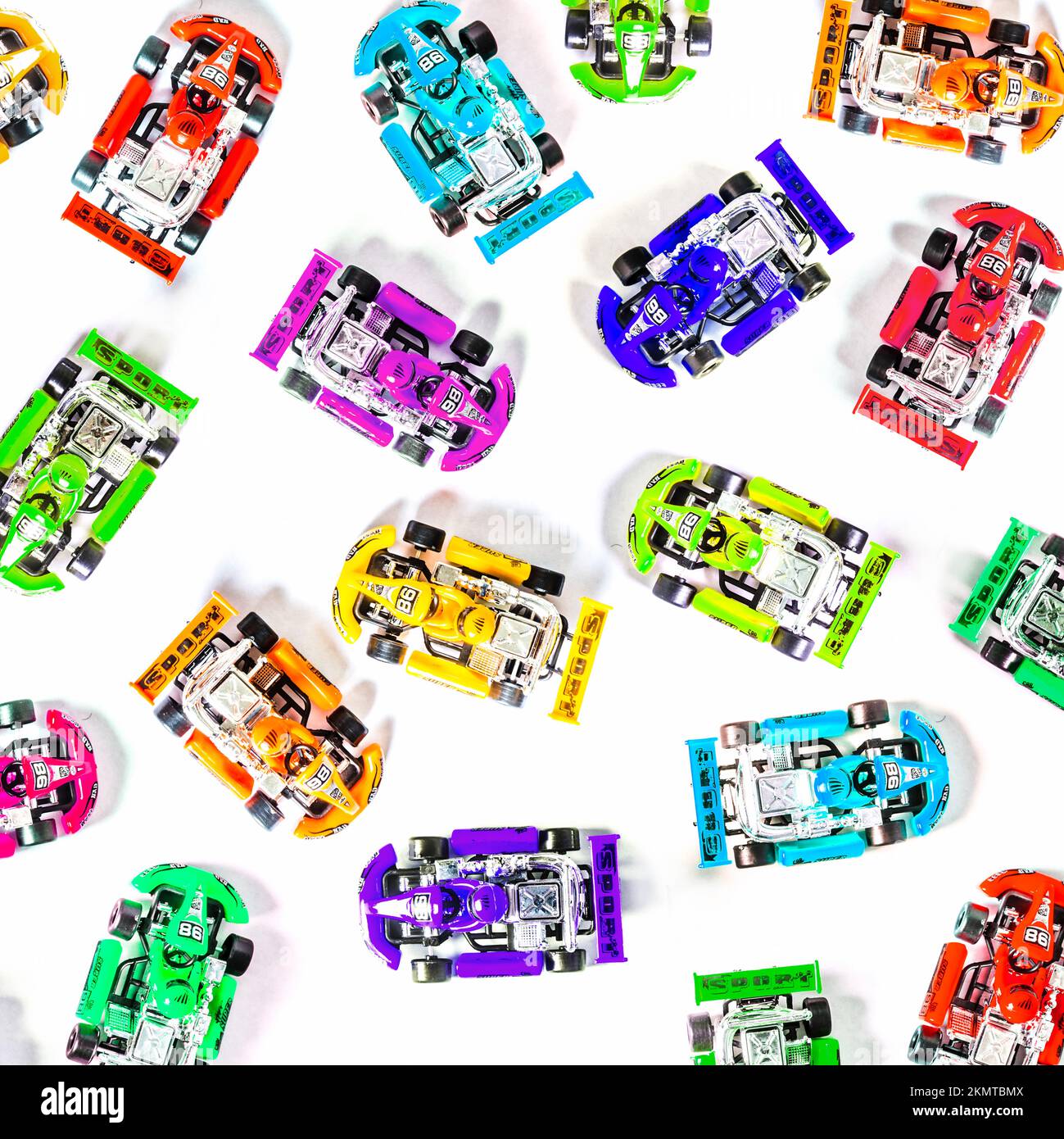 Colorful toy motor sport still with go-kart in abstraction. Karting ...