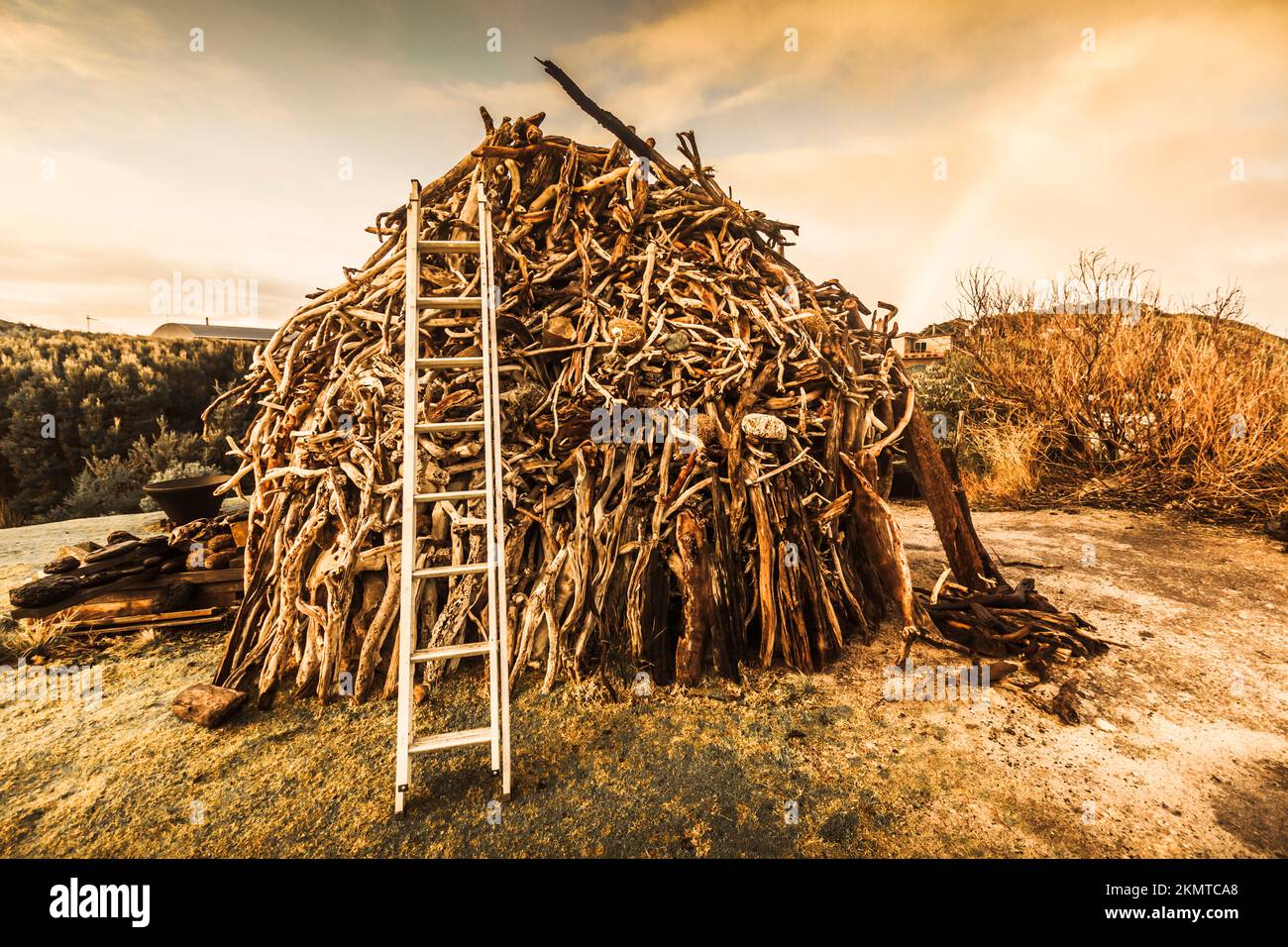 Driftwood stick pile hi-res stock photography and images - Alamy