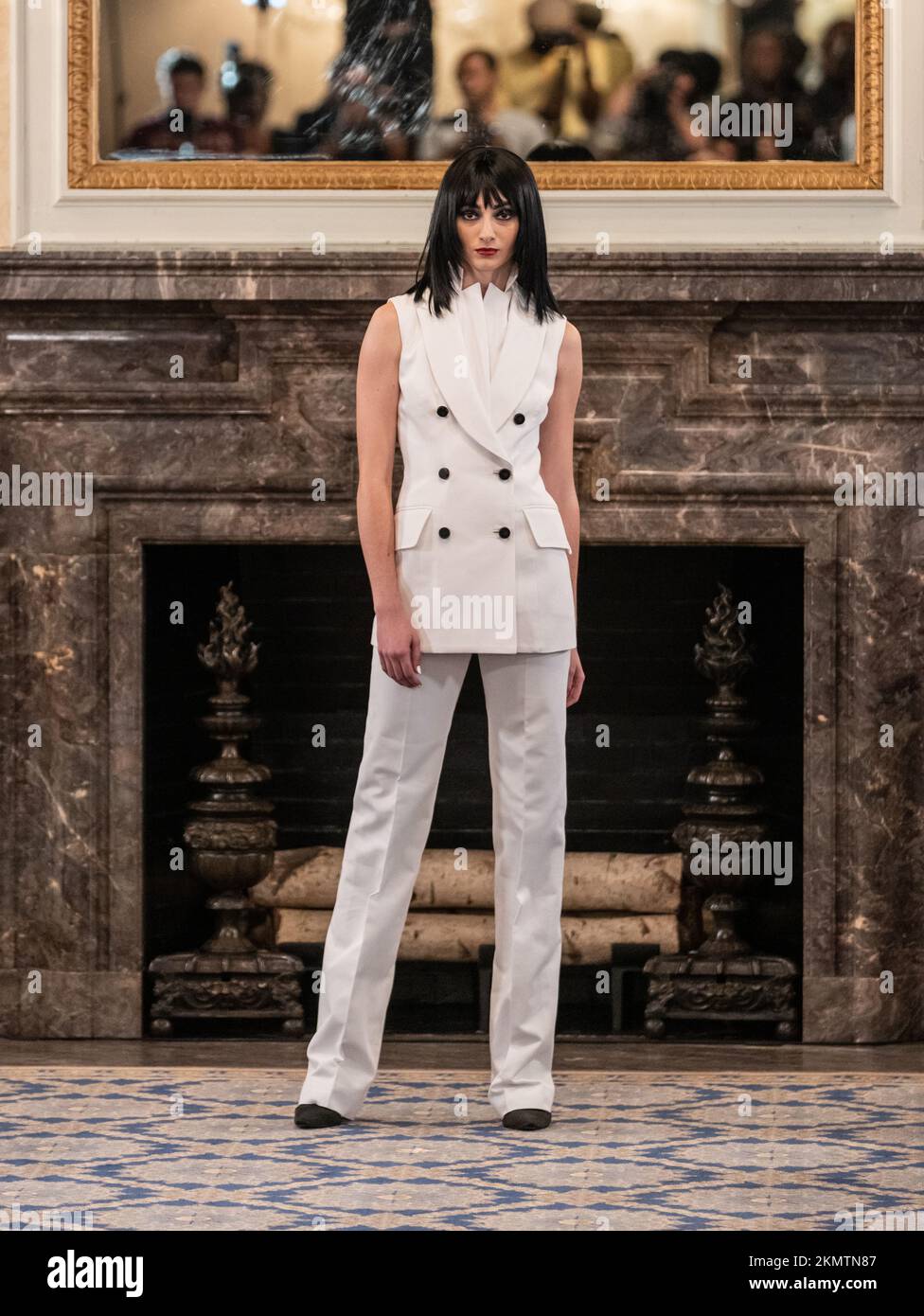 A model walks runway for Zang Toi show during New York Fashion Week at ...
